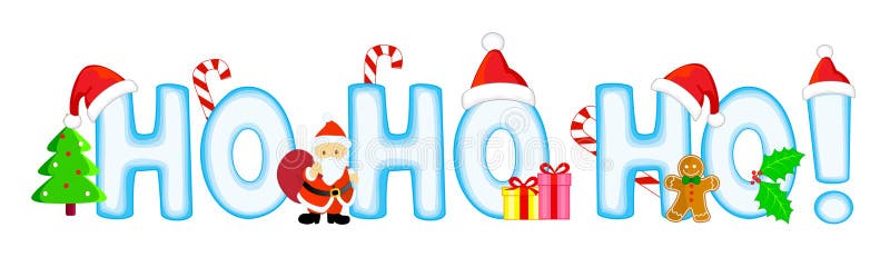 Ho ho ho 向量例证. 插画 包括有 节假日, 向量, 圣诞老人, 愉快, 逗人喜爱, 文本, 说明 - 11223662