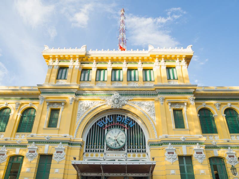 Ho Chi Minh Central Post Office Stock Photo - Image of asia, tourist ...