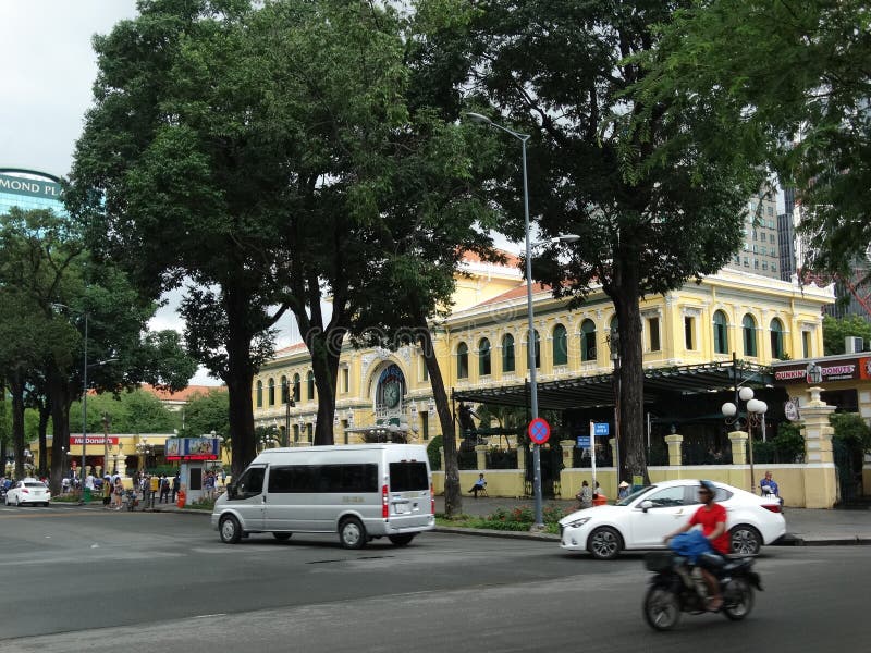 Street Scene at Ho Chi Minh City-Post Office Editorial Stock Photo ...