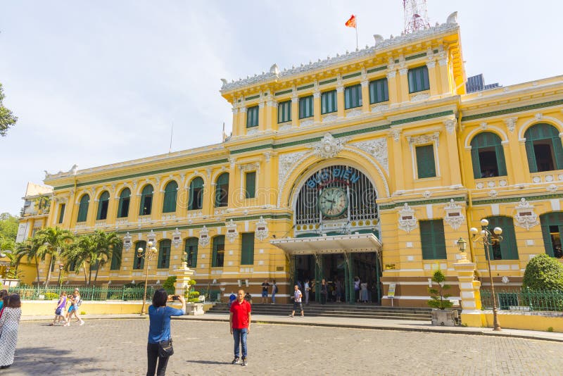 Ho Chi Minh City Post Office, or the Saigon Central Post Office in Ho ...
