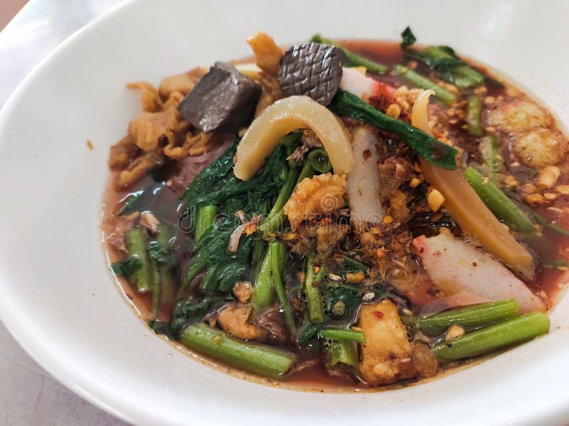 Ho fun stock image. Image of food, dish, launch, soup - 161636723