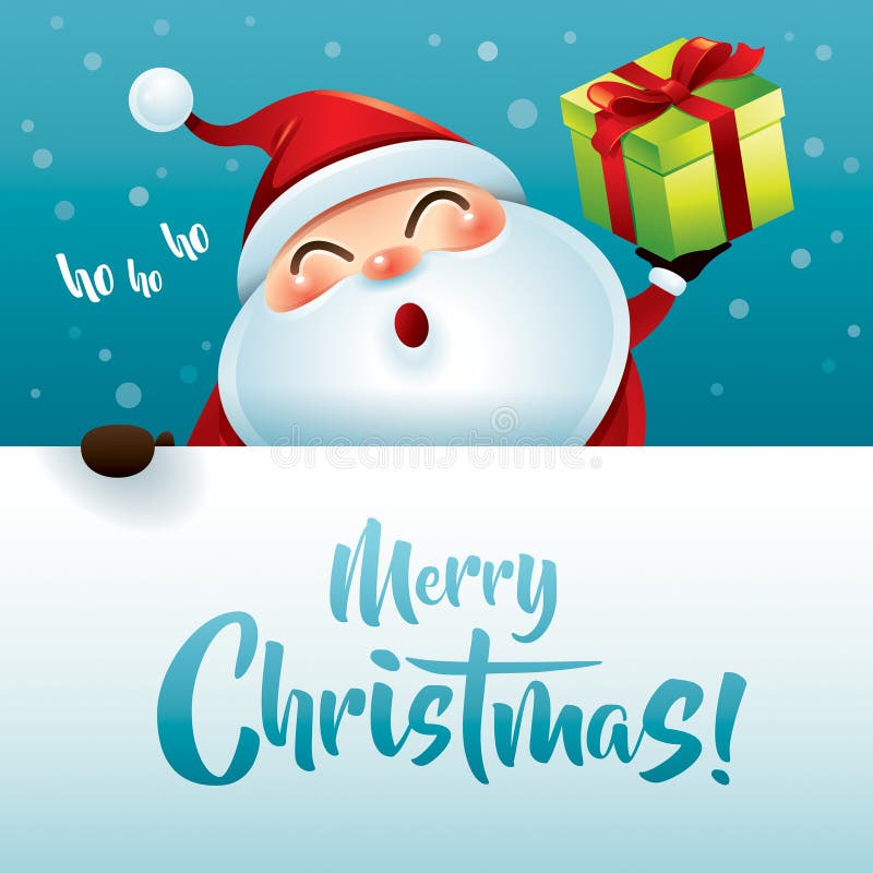 HO HO HO! God Jul! vektor illustrationer. Illustration av plakat - 79421020