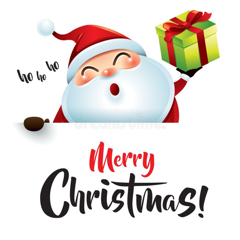 HO HO HO! Glad jul! vektor illustrationer. Illustration av plakat ...