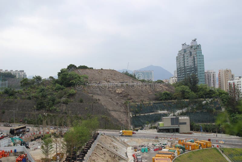 Ho Man Tin district at hk editorial photography. Image of transport ...