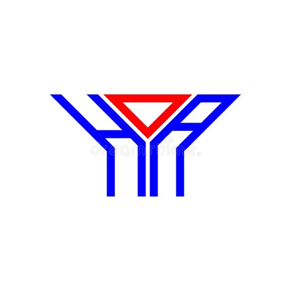 HOA Letter Logo Creative Design with Vector Graphic, HOA Simple and ...