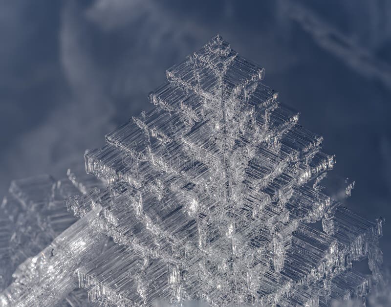 Hoar Ice Crystal stock photo. Image of geometrics, pattern - 349553654