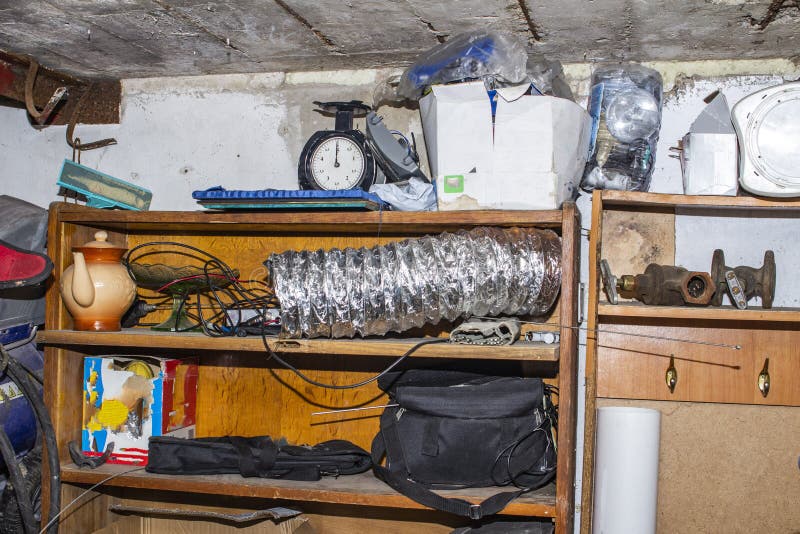 The Hoarder Warehouse is Cluttered and Cluttered Stock Image - Image of ...