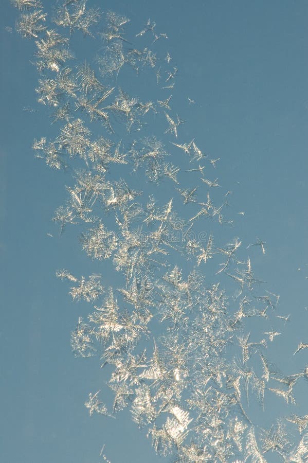 Hoarfrost on window stock photo. Image of closeup, frost - 18067288