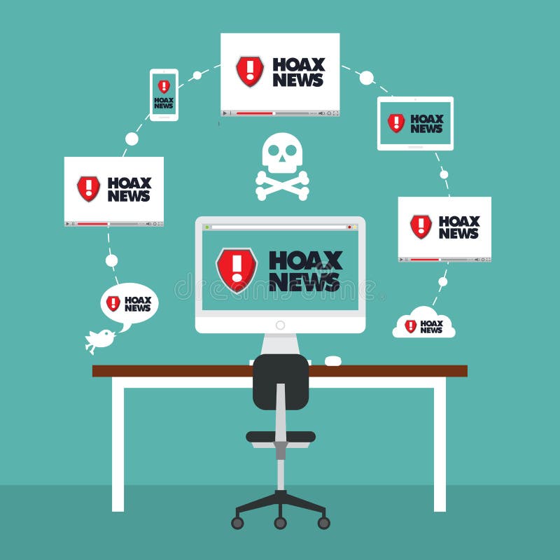 Hoax stock vector. Illustration of dishonesty, announcement - 88164442