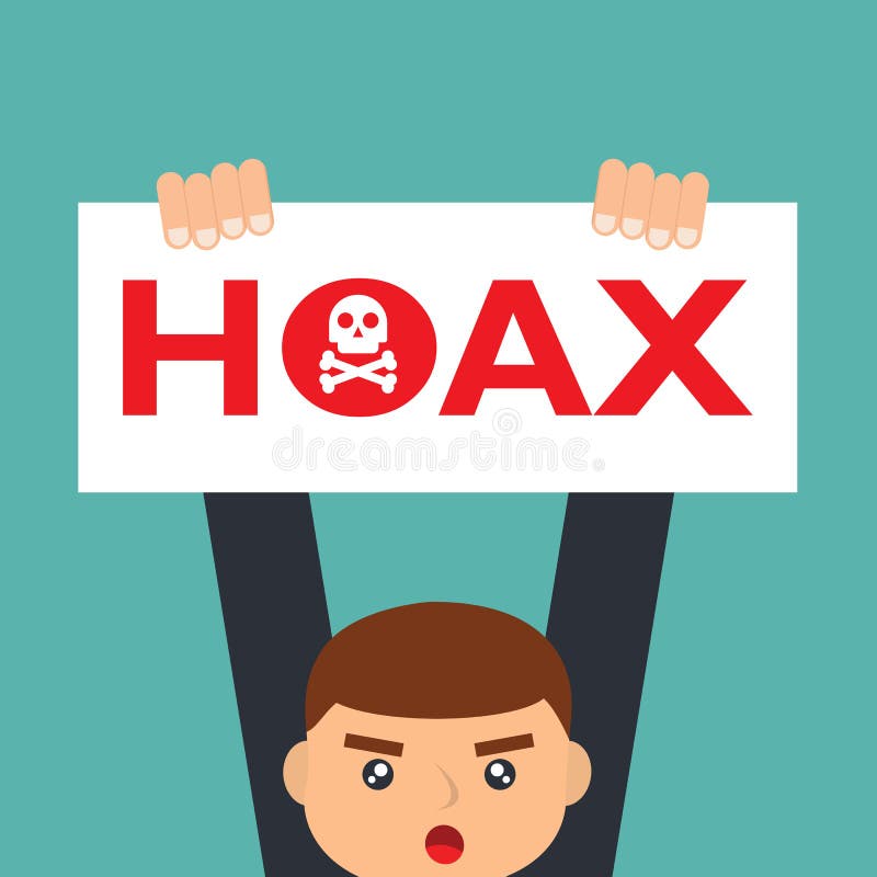 Hoax stock vector. Illustration of info, chicanery, grungy - 86634472
