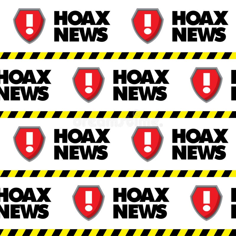 Hoax seamless stock vector. Illustration of business - 87068310