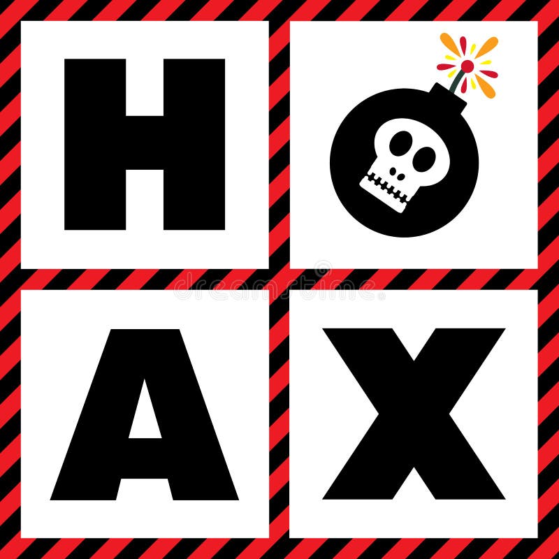 Hoax stock vector. Illustration of fraud, caution, label - 88010788