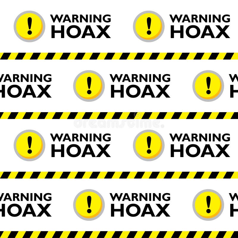 Hoax seamless stock vector. Illustration of business - 87068310