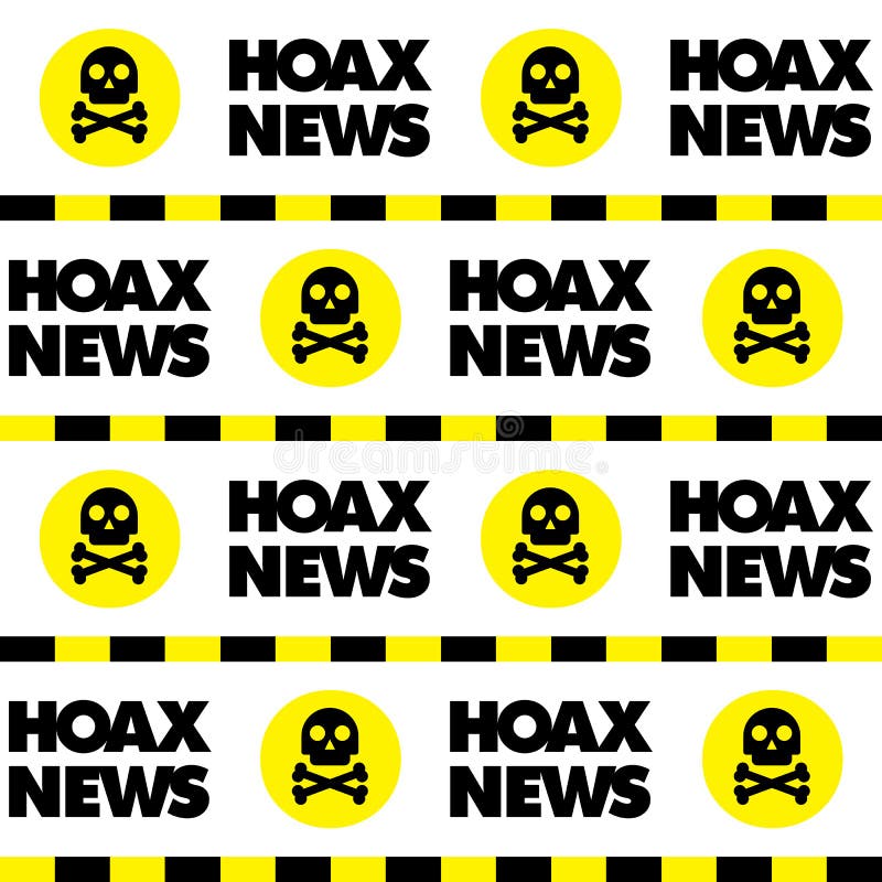 Hoax seamless stock vector. Illustration of business - 87068310