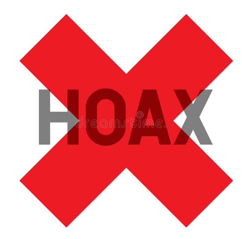Hoax in red ink stamp stock vector. Illustration of concept - 235156239