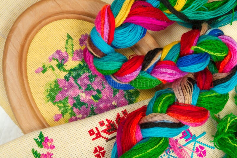 Hobbies stock photo. Image of textile, multi, pastel, fiber - 4519316