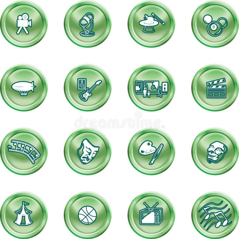 Hobbies and Entertainment Icon Stock Vector - Illustration of music ...