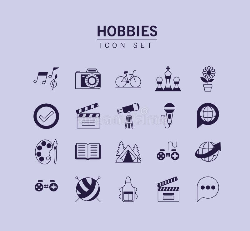 Resume Hobbies Icons Stock Illustrations – 16 Resume Hobbies Icons ...