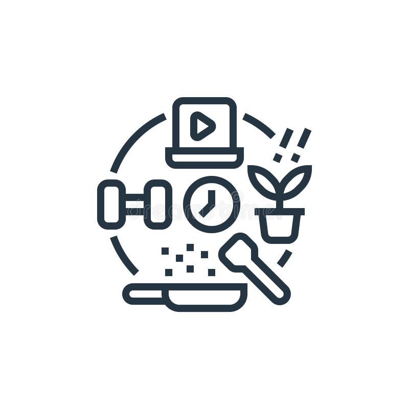 Hobbies Vector Icon. Hobbies Editable Stroke. Hobbies Linear Symbol for ...