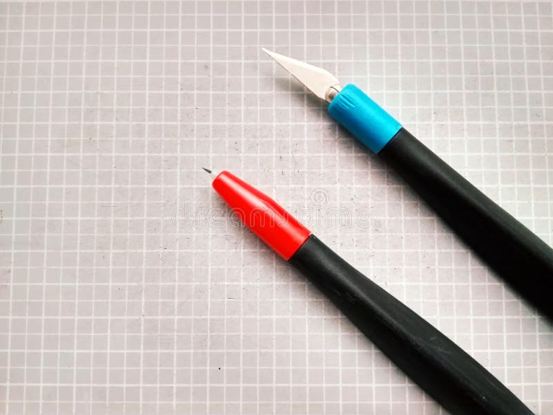 Cutting Out Paper on a Rug with a Cutter Stock Image - Image of work ...