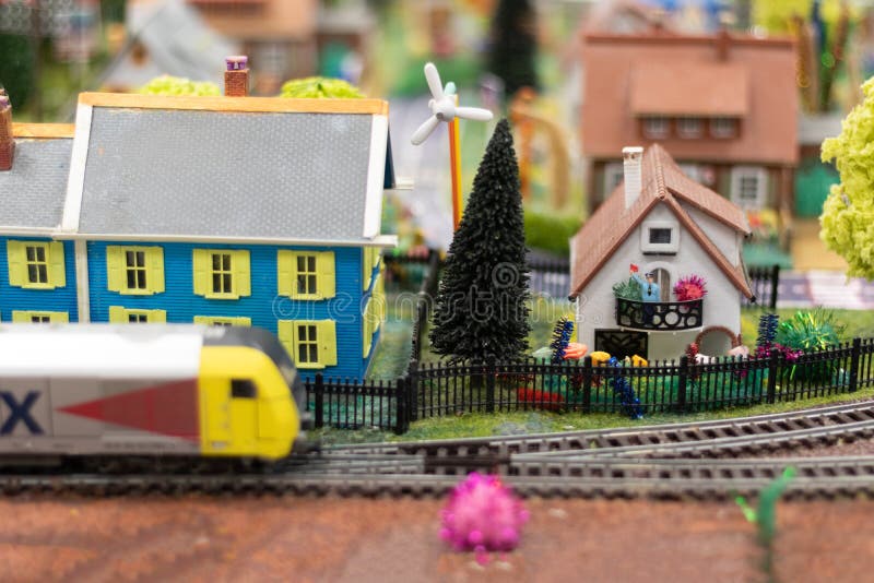 Hobby model railroad. stock image. Image of colorful - 177857827