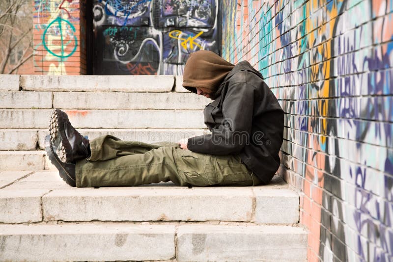 Hobo man stock photo. Image of grow, bless, degrade, male - 4857298