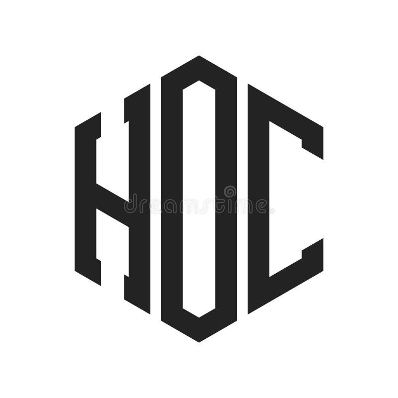 HOC Logo Design. Initial Letter HOC Monogram Logo Using Hexagon Shape ...