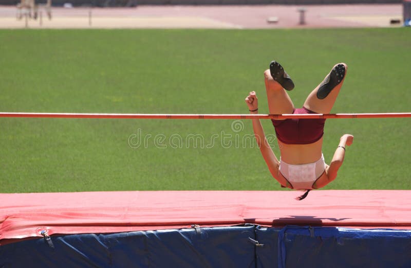 Junge im Hochsprung. stockbild. Bild von stab, athletik - 22626855
