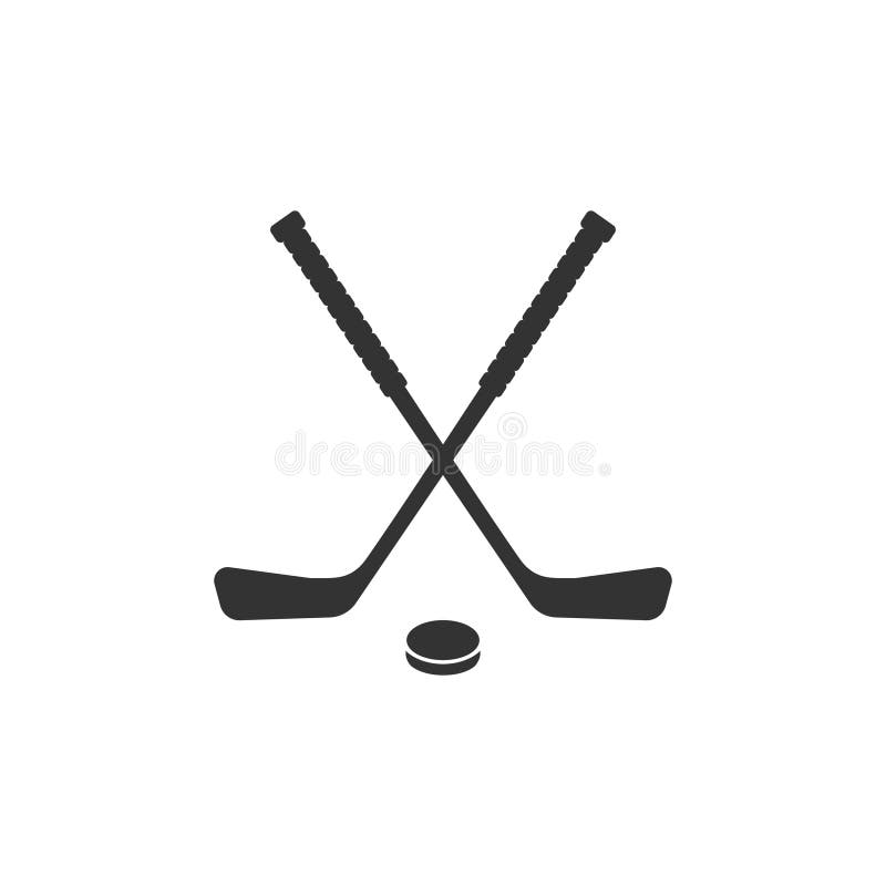 Hocket Sticks Crossed Icon Vector in Modern Flat Sign Stock Vector ...