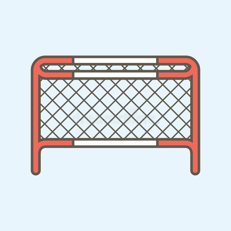 Hockey Goal. Vector Illustration Decorative Design Stock Vector ...