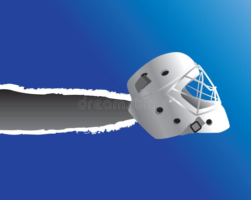Hockey Helmet on Ripped Banner Stock Vector - Illustration of action ...