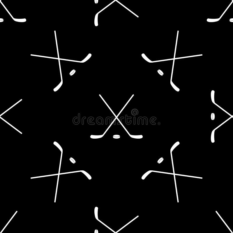 Hockey Pattern Seamless in Simple Style Vector Illustration Stock ...