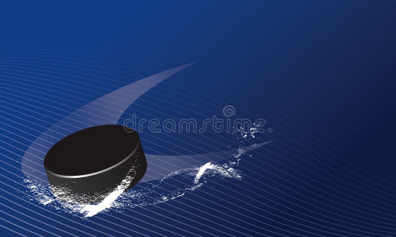 Hockey Puck on Ice Abstract Background Stock Vector - Illustration of ...