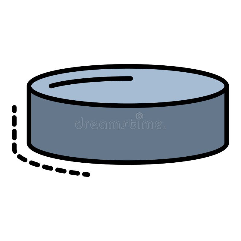 Hockey Puck Icon Color Outline Vector Stock Vector - Illustration of ...