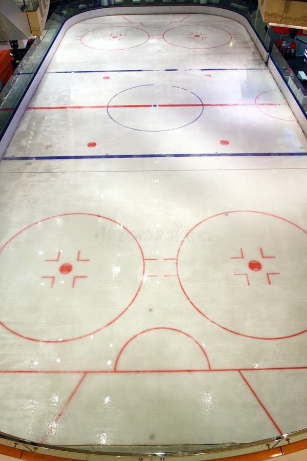 Ice Hockey Rink Surface Backround, Skate Marks Texture Stock Image ...