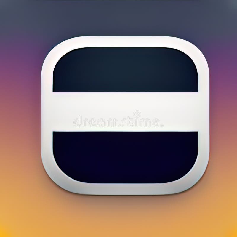 Hockey Software App Style Icon. Generative AI. Stock Illustration ...