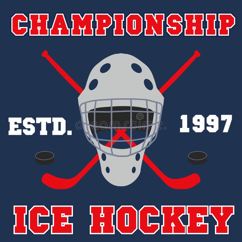 Hockey Sport Game Graphic Design Stock Vector - Illustration of helmet ...