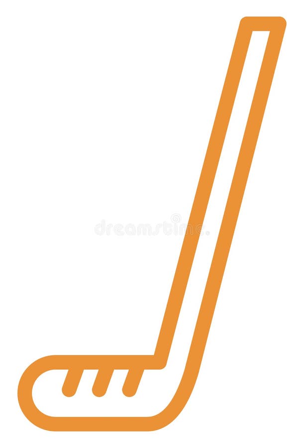 Hockey stick, icon stock vector. Illustration of background - 260374194