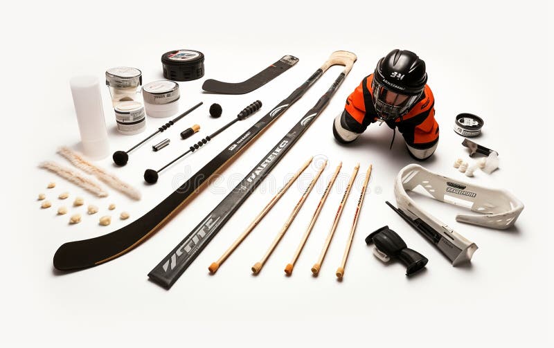 Hockey Stick Repair Kit stock image. Image of skating - 344464011