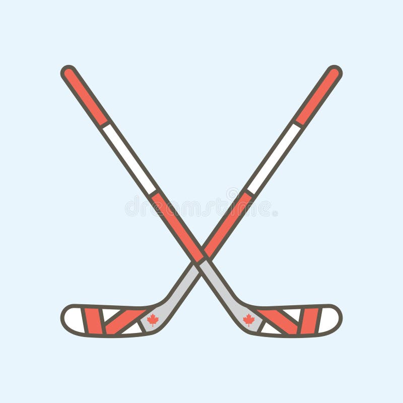 Hockey Sticks. Vector Illustration Decorative Design Stock Vector ...