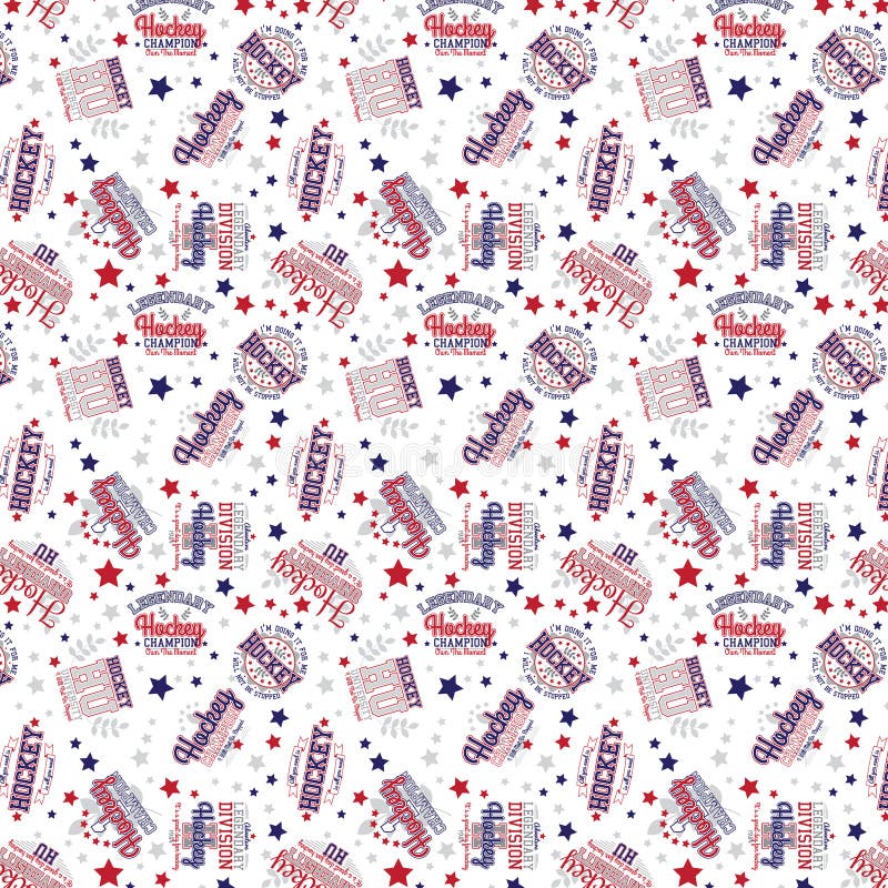 Hockey Vector Seamless stock vector. Illustration of activity - 77353191