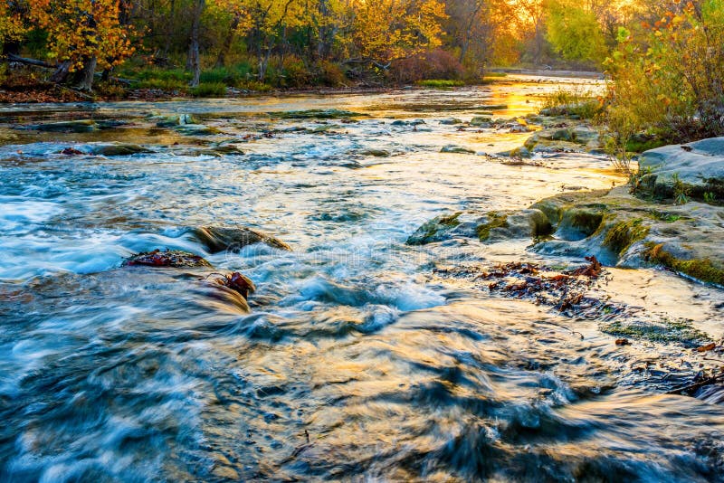 Hocking River in Ohio stock image. Image of state, october - 75323299