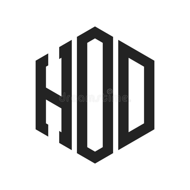 HOD Logo Design. Initial Letter HOD Monogram Logo Using Hexagon Shape ...