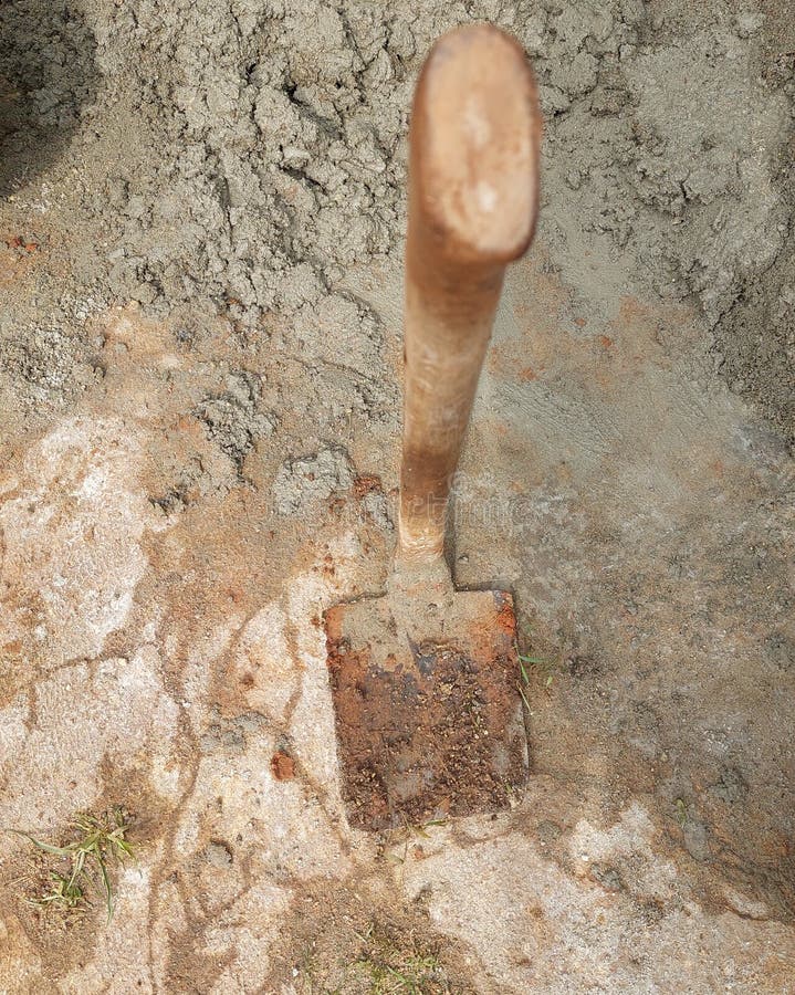 Hoe for digging the ground stock photo. Image of limb - 261114792