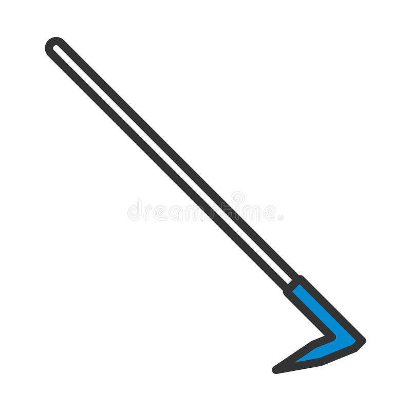 Hoe Icon stock vector. Illustration of farming, bold - 255011070