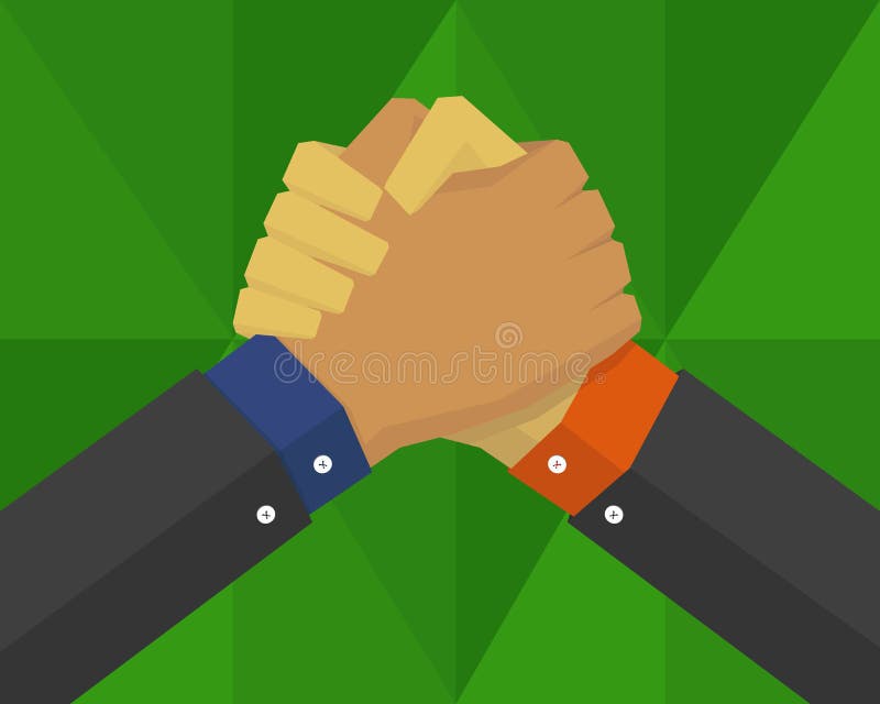 Hoe Mensen Die Handen Schudden Vector Illustratie - Illustration of ...