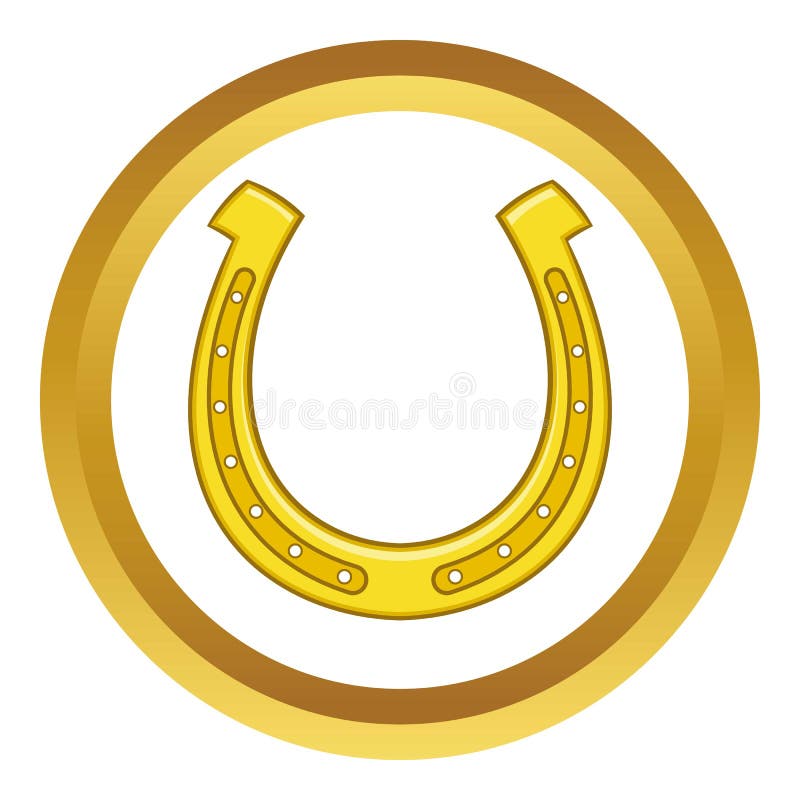 Hoefijzer vectorpictogram vector illustratie. Illustration of hoef ...