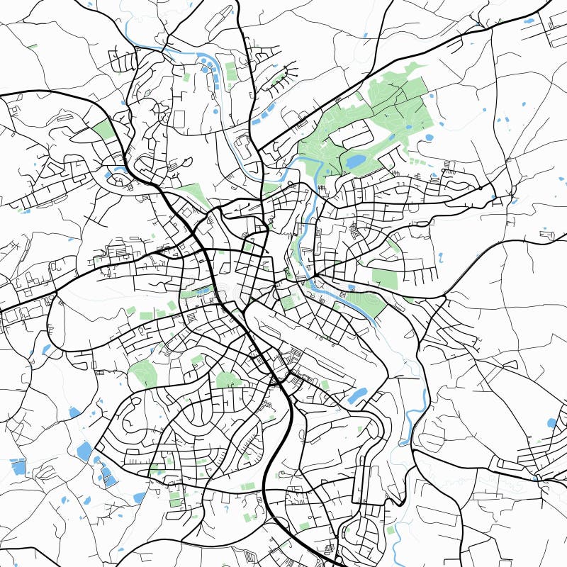 The Hof map. stock illustration. Illustration of tree - 306043676