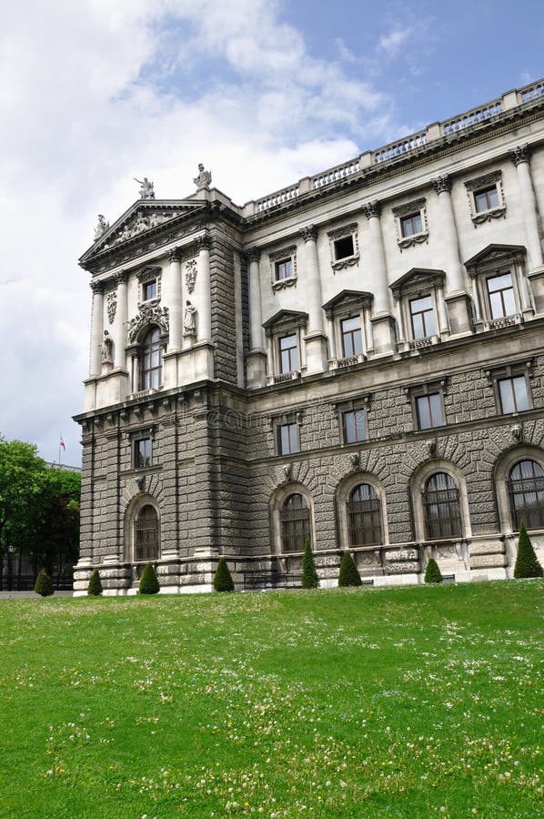 Hofburg Building Back Side View. Vienna Austria. Stock Image - Image of ...
