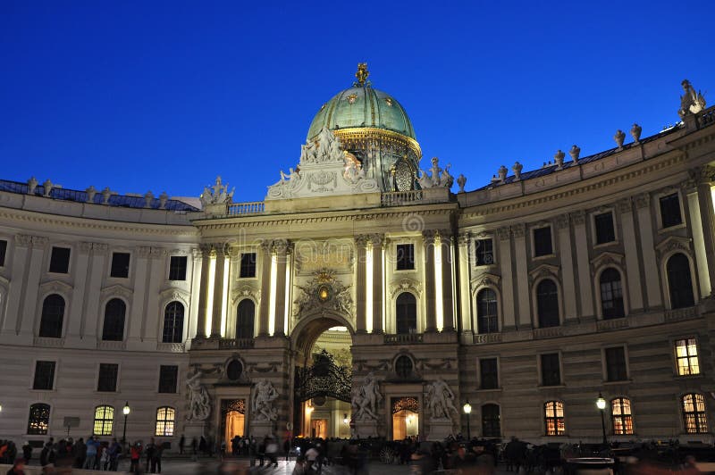 Hofburg Palace Vienna Architecture Stock Image - Image of baroque ...